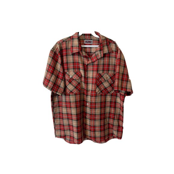 Big Mac | Shirts | Vintage Big Mac Rainbow Plaid Double Pocket Short ...